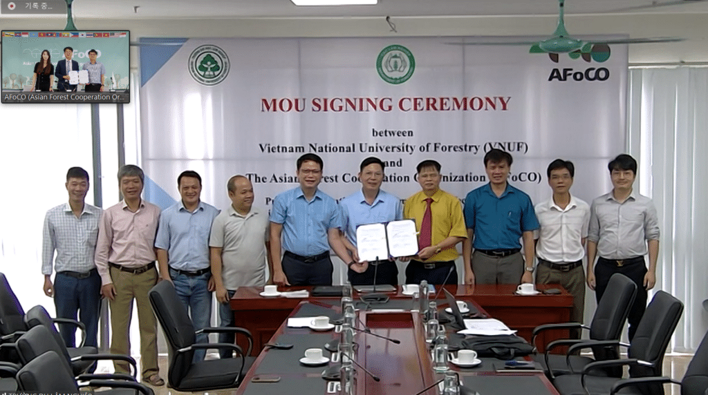 MoU Signing Ceremony with Vietnam National University of Forestry for Innovative Forest Fire ...